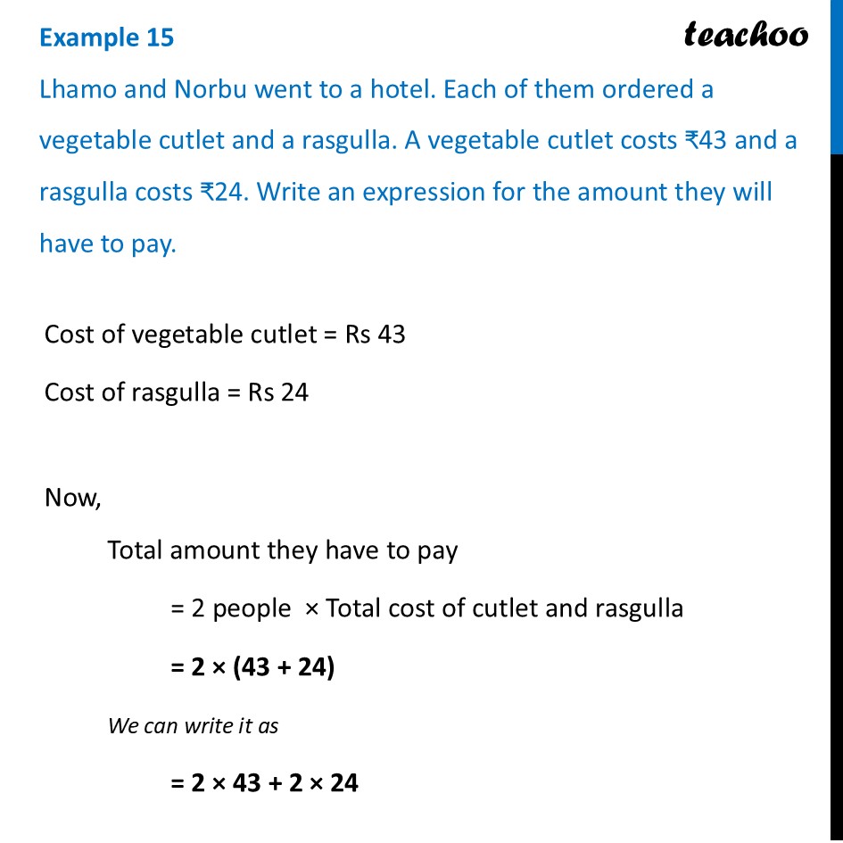 Lhamo and Norbu went to a hotel. Each of them ordered a vegetable