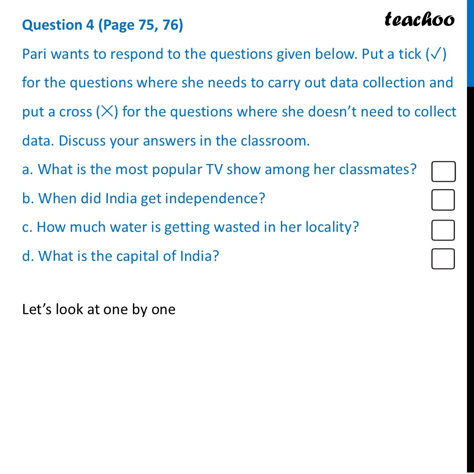 Pari wants to respond to the questions given below - [Ganita Prakash]