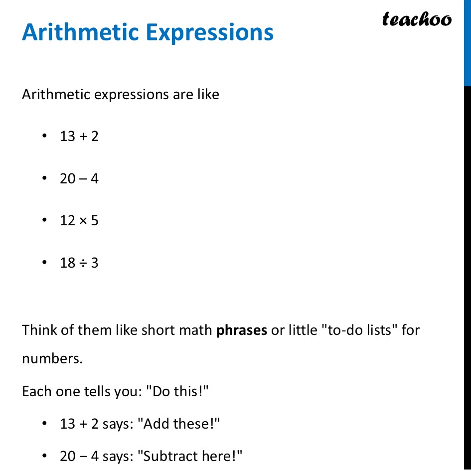 [Ganita Prakash] Arithmetic Expressions - (Class 7 Maths) - Teachoo