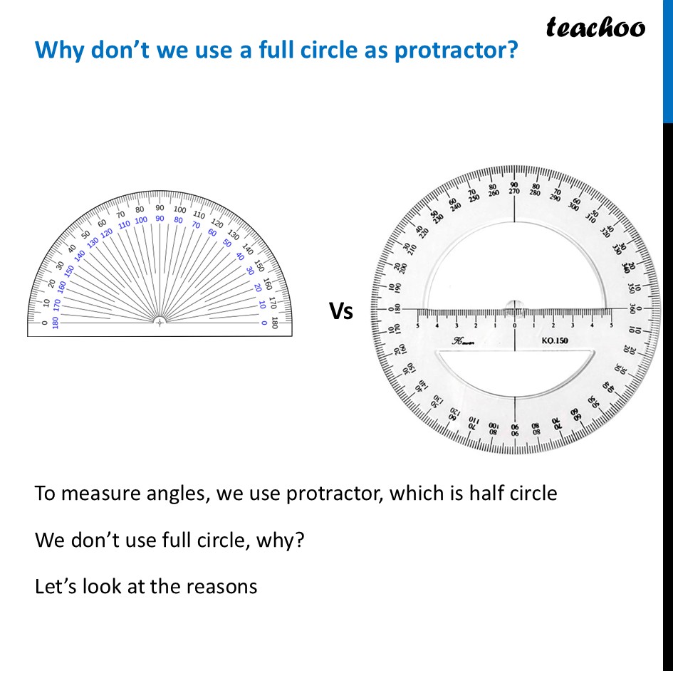 Full circle Vs Half circle Protractor - Difference & Uses