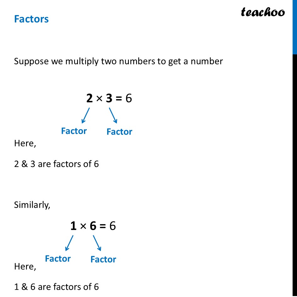 What are factors? - Properties, Examples [with Practice Question]