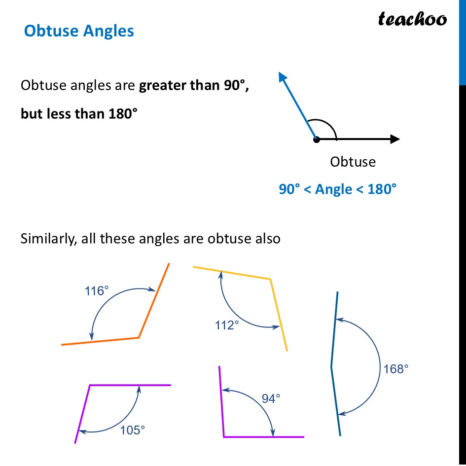 Obtuse Angles – Definitions, Properties & Examples - Teachoo