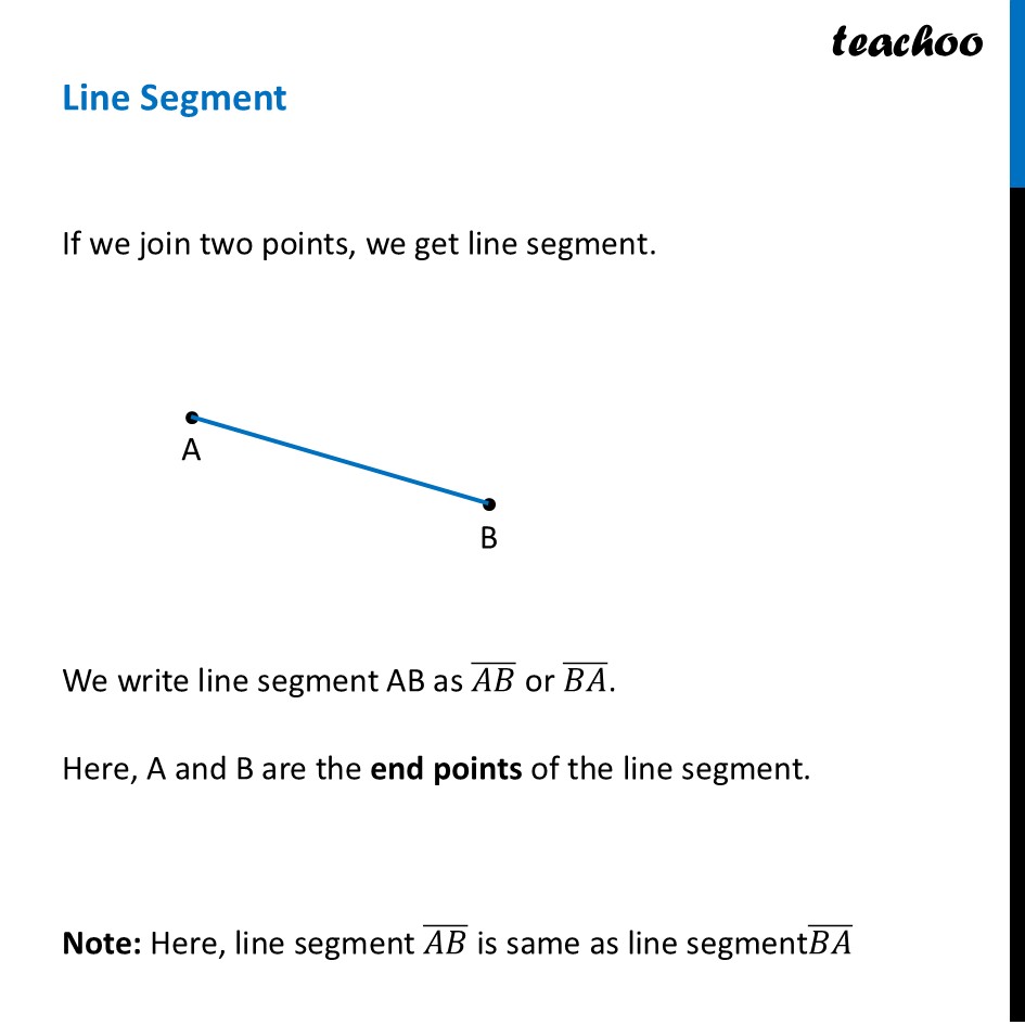 Understanding Line Segments – Definition, Symbol & Examples - Teachoo